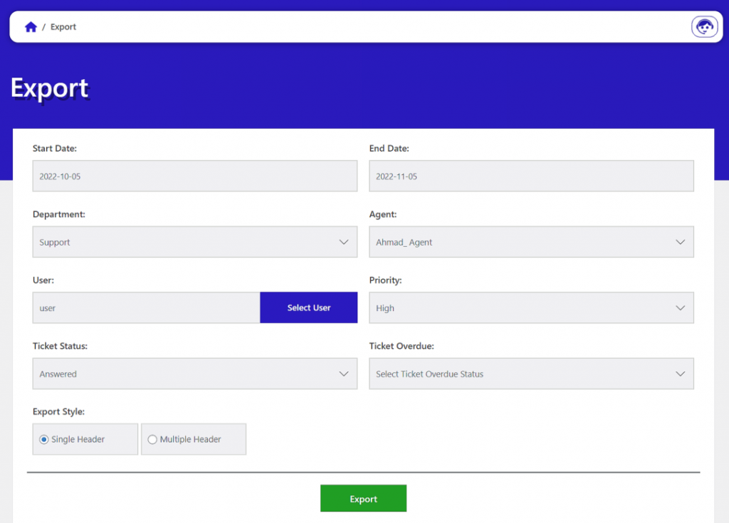 Export Tickets - The Ultimate Majestic Support Solution